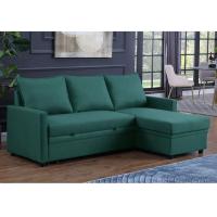 China French Style Modern Simple sofa bed OEM Cheap Price Corner sofa set for Living room Green Color Linen Fabric sleeper sof for sale