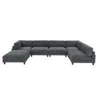 China Modern European Style American Style Modular Sofa bed High-End Living room sofa set Solid Wood Legs Strong sectional sof for sale