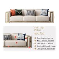 China Latest New Design sofa furniture Luxury America style Europe style modern tufted design for living room Apartment for sale