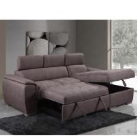China Capri style OEM ODM Factory direct supply modern living room multi-function sofa home furniture L shaped sleeper sofa for sale