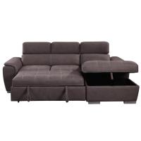 China Capri style OEM ODM Factory direct supply modern living room multi-function sofa home furniture L shaped sleeper sofa for sale