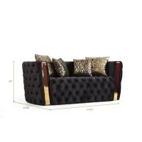 China OEM/ODM Hot selling Super Modern Italian velvet sofa set 3 2 1 seater upholstered sofas with tufts for living room for sale