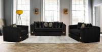 China 14 years factory direct supply Competitive price modern design luxury furniture sofa velvet fabric sets couch living for sale