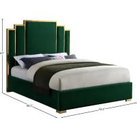 China OEM/ODM furniture Manufacturer Modern Nordic Style velvet Solid Wood diamond Luxury Master Bed 2m Soft Bed for home f for sale