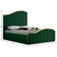 China ODM/OEM popular France Top grade gold metal frame velvet king bed queen bed Upholstered beds for bedroom Boconcept for sale