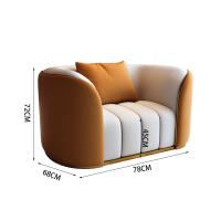 China Combination of colors napa leather 1+2+3+4 sectional couch Curved back sitting living room furniture modern sofas set for sale