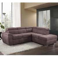 China Nordic corner fabric sofa set 2P+chaise+ottoman Lounge recliner sofa sectional leather l shaped sofa bedroom furniture for sale
