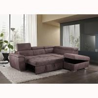 China Nordic corner fabric sofa set 2P+chaise+ottoman Lounge recliner sofa sectional leather l shaped sofa bedroom furniture for sale