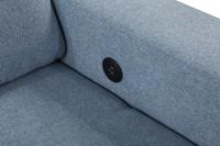 China OEM/ODM Manufacturer assembly cup holder lounge 2seater recliner sofa cum bed storage linen guest bed sleeper USB sofa for sale
