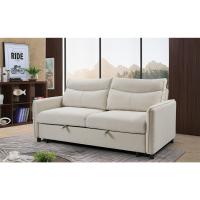 China Nordic Top grade Indoor-Decoration new easy to clean linen fabric 3seater with fold out king size Upholstered sofa for sale