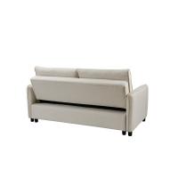 China Nordic Top grade Indoor-Decoration new easy to clean linen fabric 3seater with fold out king size Upholstered sofa for sale