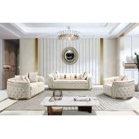 China European-Style Sofa Living Room Furniture black Velvet Sofa Set Modern Tufted Chesterfield Sofa set of 123 for sale