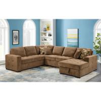 China Best Selling Trustworthy Corner Foldable breathable beige fabric 2 loveseat extendable bed Sleeper Sectional Sofa Bed for sale