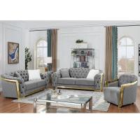 China Furniture Factory Hot Sale Modern Velvet Sectional Sofa Set Furniture Chesterfield 1+2+3 Sofa Velvet Living Room for sale