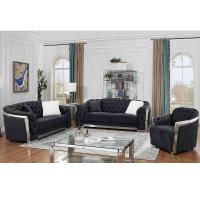 China Furniture Factory Hot Sale Modern Velvet Sectional Sofa Set Furniture Chesterfield 1+2+3 Sofa Velvet Living Room for sale