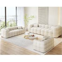 China Furniture factory the latest design of lamb velvet fabric sofa set KD sofa bed can be customized fabric living room sofa for sale