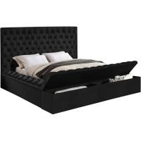 China Customize velvet button tufted Designer Bedroom Luxury Bed Modern Hotel Full Luxury Queen Size Modern Hotel Storage bed for sale