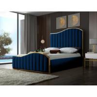 China European Designs Frame Luxurious Latest Space Saving Bedroom Furniture King Size Modern Queen Double Cream velvet Tatami for sale