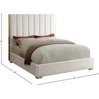 China Light Luxury Europe new design Upholstered beds Modern Queen size King Size Fancy velvet fabric soft beds for Bedroom for sale