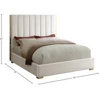 China Light Luxury Europe new design Upholstered beds Modern Queen size King Size Fancy velvet fabric soft beds for Bedroom for sale