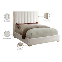 China Light Luxury Europe new design Upholstered beds Modern Queen size King Size Fancy velvet fabric soft beds for Bedroom for sale