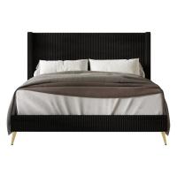 China OEM Manufacture Home Hotel Modern Double Bed Frame With Headboard Super King Single Low Tall Stainless Steel Bed Frame for sale