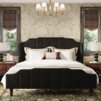 China OEM Manufacture Home Hotel Modern Double Bed Frame With Headboard Super King Single Low Tall Stainless Steel Bed Frame for sale