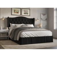 China Wholesale upholstered platform black fabric storage wooden double full twin king queen size bed frame modern with storag for sale