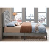 China OEM low price  Home Hotel Modern King size Queen size Strong Wood Slat Support bed upholstered bed for bedroom for sale