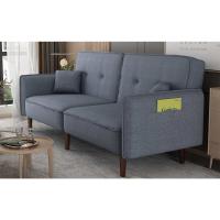 China New reciner gray Loveseat Sofa Convertible Futon Sofa sets linen Couches with Cushion king size sofa bed for five-star for sale