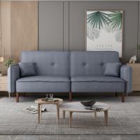 China New reciner gray Loveseat Sofa Convertible Futon Sofa sets linen Couches with Cushion king size sofa bed for five-star for sale
