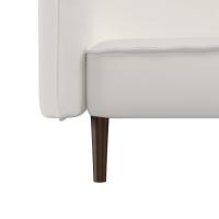 China white Loveseat Sofa Convertible leg rest linen Couches Pillows 3seater sofa bed for living room for sale