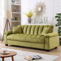 China Large loading easy to hand-assembled Loveseat Sleeper blue velvet hotel reconfigurable sofa bed with storage for sale