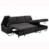 China Nordic Modern style furniture sofa bed Design fabric corner sofa Lounge sectional luxury L shaped bed cum sofa for sale