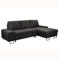 China Nordic Modern style furniture sofa bed Design fabric corner sofa Lounge sectional luxury L shaped bed cum sofa for sale