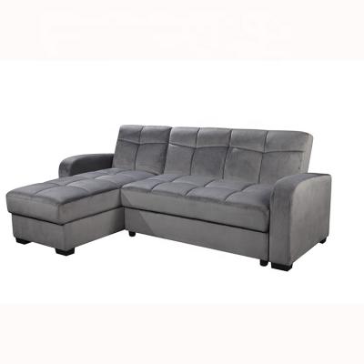 China Hot sale living room modern velvet sofa luxury cum sofa for sale
