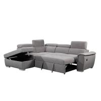 China Couch L shape Living room sofa set for fabric Modern foldable Corner sofa cum bed with Storage for sale