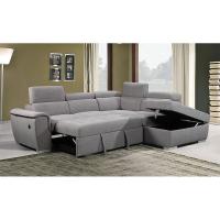 China Couch L shape Living room sofa set for fabric Modern foldable Corner sofa cum bed with Storage for sale