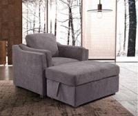 China fabric single sofa bed and ottoman set living room sofa chair high quality factory wholesale for sale
