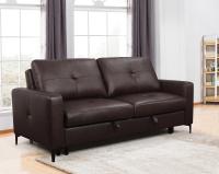 China modern design genuine leather sofa bed 3 seater living room sofa cum bed factory wholesale for sale