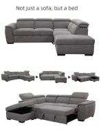 China manufacture furniture house decor 2P+chaise+ottoman Reconfigurable Deep Seating Couch Sectional Parlor Combination Sofa for sale