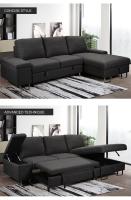 China high class brand big Cheap price Furniture Factory fabric 2P with Extendable bed chaise with storage Living Room Sofa for sale