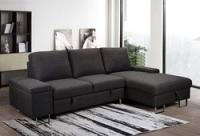 China high class brand big Cheap price Furniture Factory fabric 2P with Extendable bed chaise with storage Living Room Sofa for sale