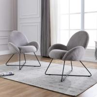 China Practical Antiwear Velvet Dinning Room Chairs , Anti Scratch One Seater Sofa Chair for sale