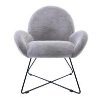 China Practical Antiwear Velvet Dinning Room Chairs , Anti Scratch One Seater Sofa Chair for sale