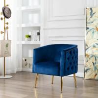 China Anti Abrasion Velvet Dinning Chair , Multifunctional Office Single Seater Sofa for sale