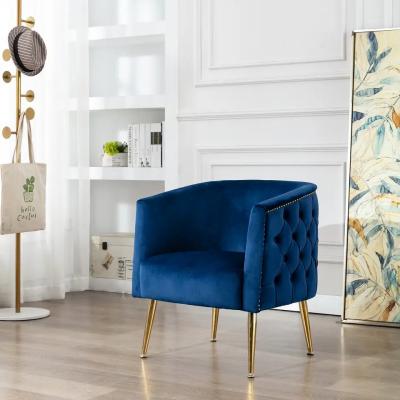 China Anti Abrasion Velvet Dinning Chair , Multifunctional Office Single Seater Sofa for sale