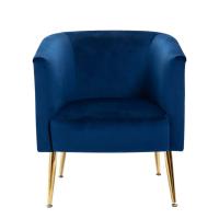 China Anti Abrasion Velvet Dinning Chair , Multifunctional Office Single Seater Sofa for sale