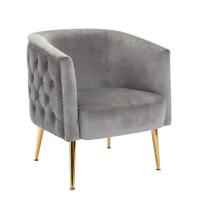 China Anti Abrasion Velvet Dinning Chair , Multifunctional Office Single Seater Sofa for sale