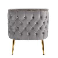 China Anti Abrasion Velvet Dinning Chair , Multifunctional Office Single Seater Sofa for sale